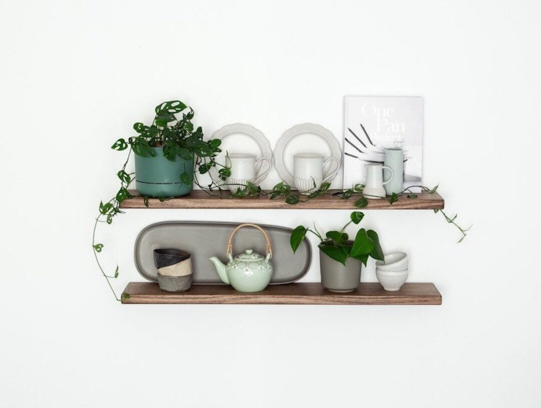 Rustic Shelf | Modern Farmhouse | Classic Bracket Shelf - Etsy
