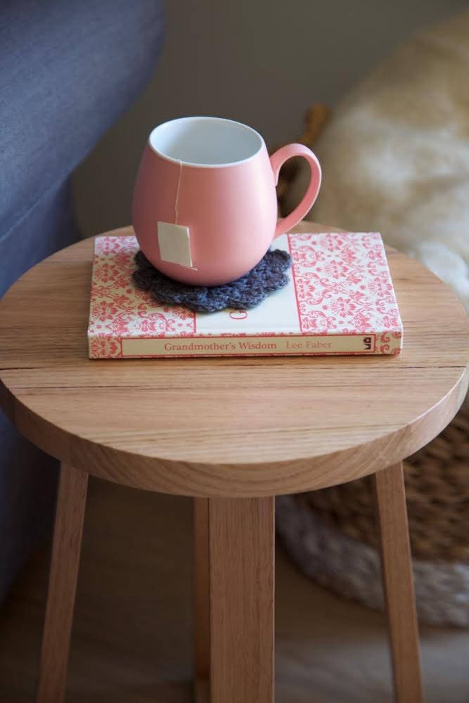 Round Side Table Wooden Stool Bedside Table - Etsy Australia