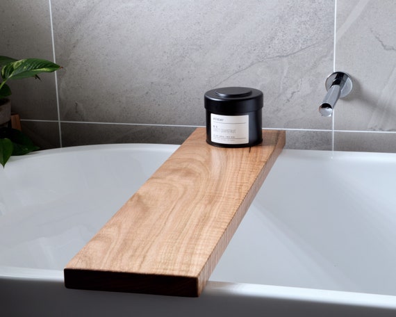 Bath Shelf Wooden Bath Caddy Rustic Timber Bath Board Etsy UK