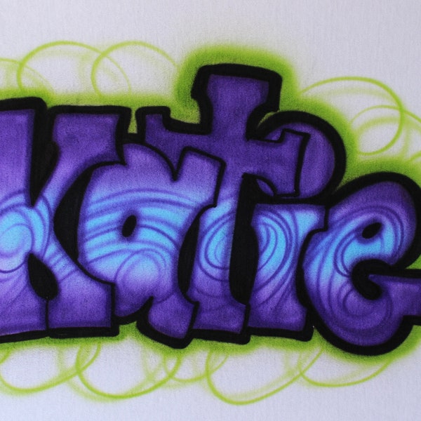 Airbrushed Lettering - Etsy