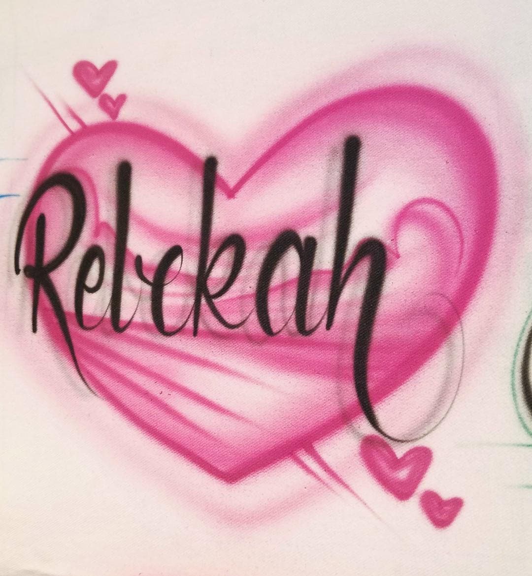 Rebekah Airbrush Name-airbrushed T-shirt Design Personalized Birthday ...