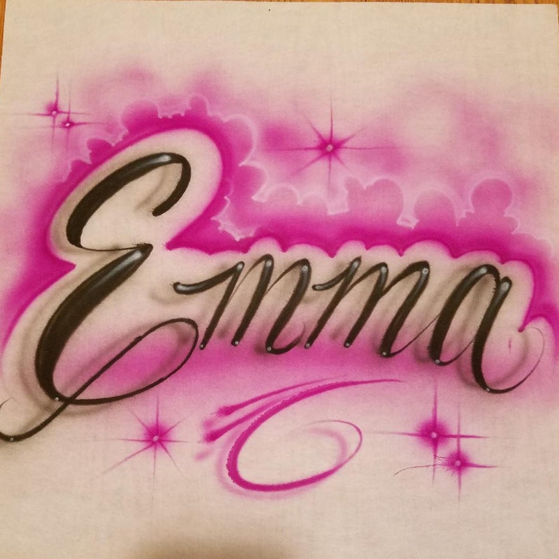 Airbrush Name - Etsy