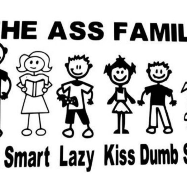 Stick Family Decal - Etsy