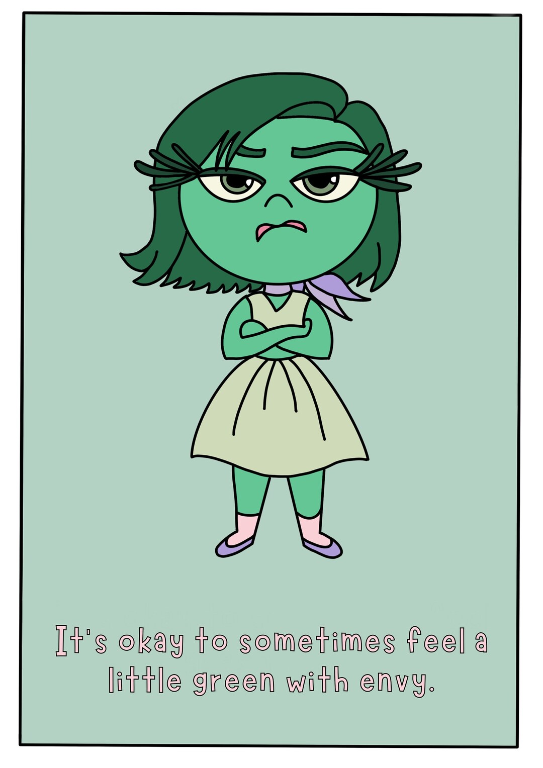 Inside Out 2 Envy Printable Colouring Page. Alison Thursby Designs Easy ...