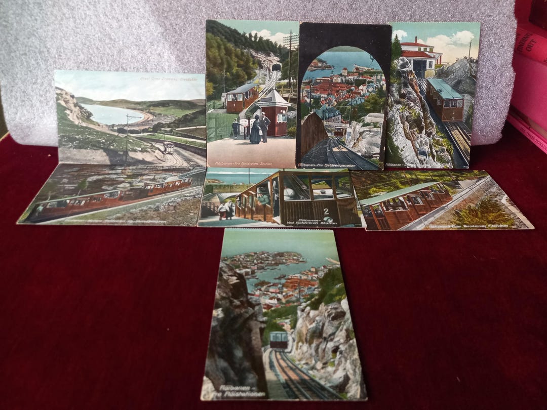 Funicular Cliff Railway Vintage Postcard Collection - Etsy