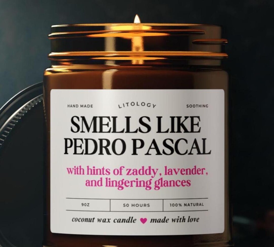 Pedro Pascal Gift, Pedro Pascal, Pedro Pascal Fan Candle, Pedro Pascal ...