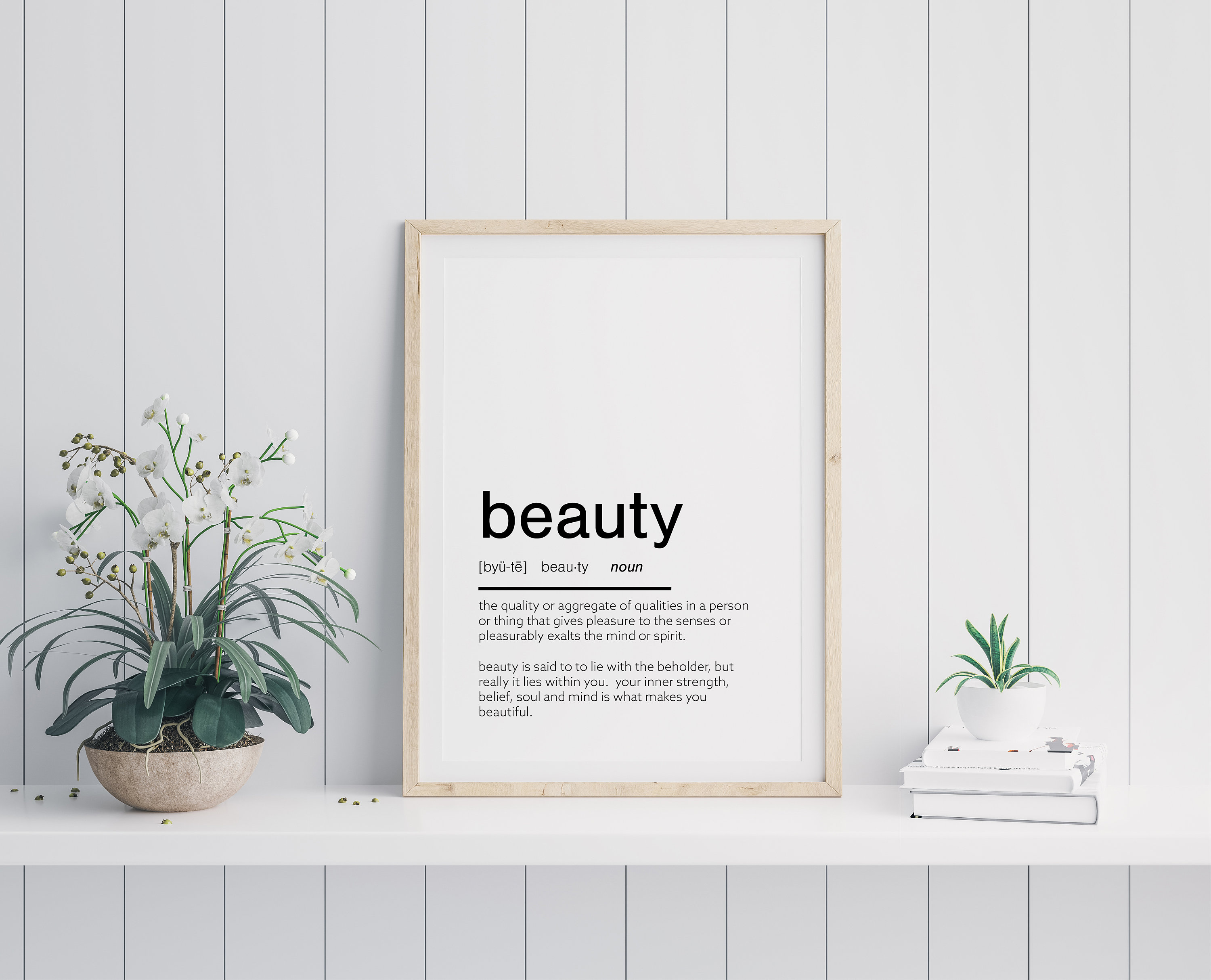 Beauty Definition Print, Quote Print, Print at Home, Downloadable ...