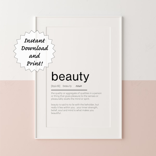 Beauty Poster - Etsy