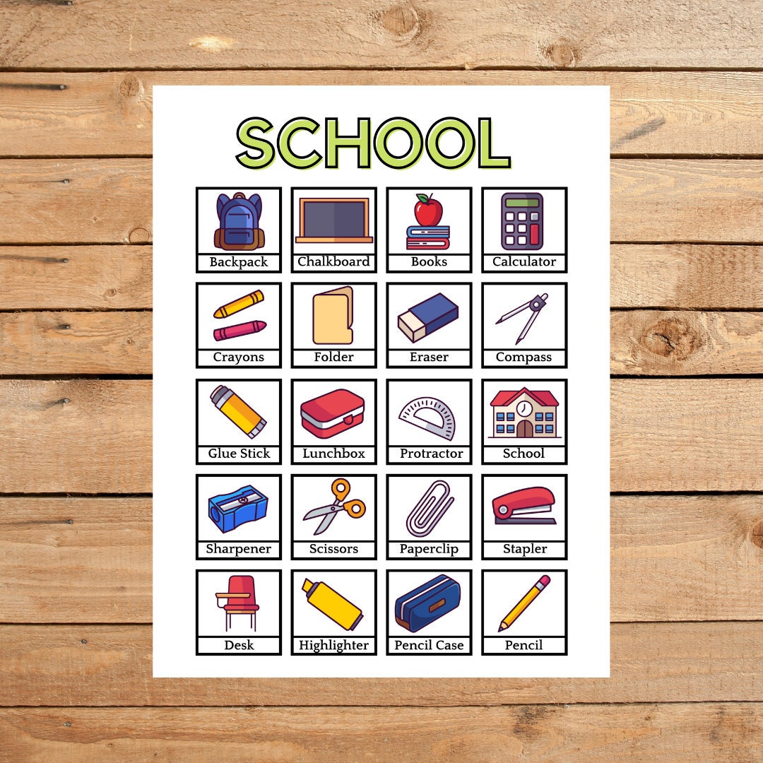Printable School PECS Instant Download Picture - Etsy
