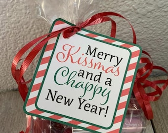 Christmas PRINTABLE 'merry Kissmas and Chappy New Year Gift Tags ...