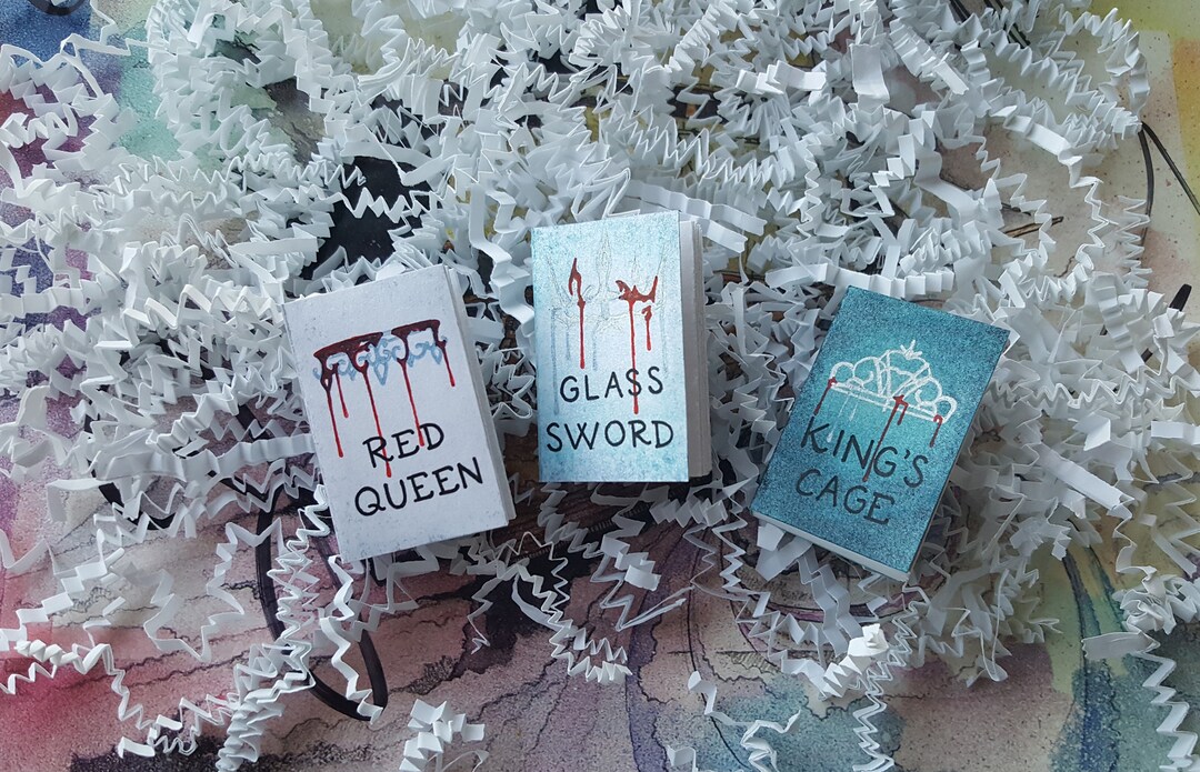 Red Queen, Glass Sword, and King's Cage by Victoria Aveyard - Miniature ...