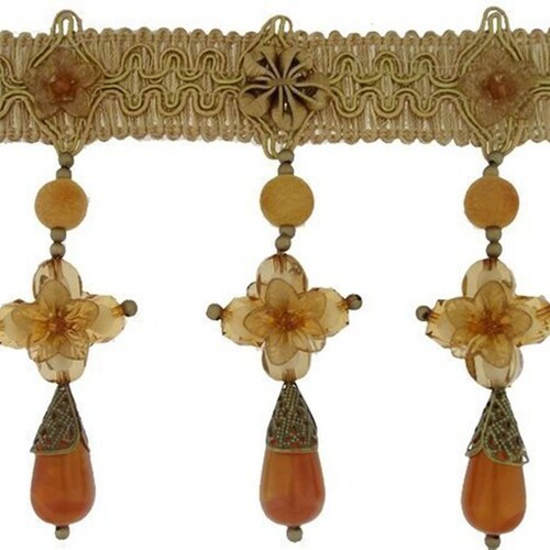 Meadow 1 1/2 Beaded Fringe Trim by the Yard - Etsy