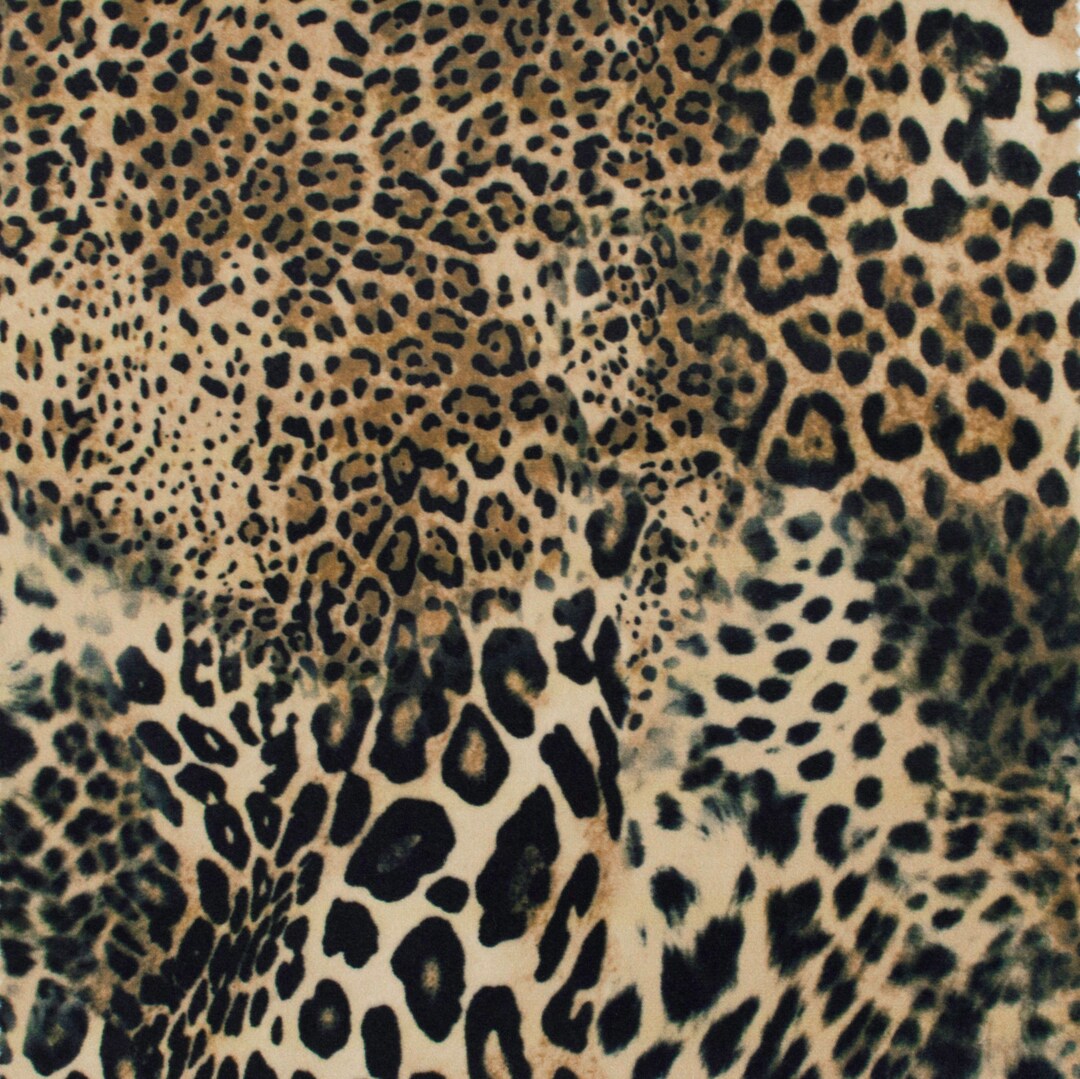 Domain - Leopard - Black Tan - 57" Width Velvet - Fabric by the Yard - Etsy