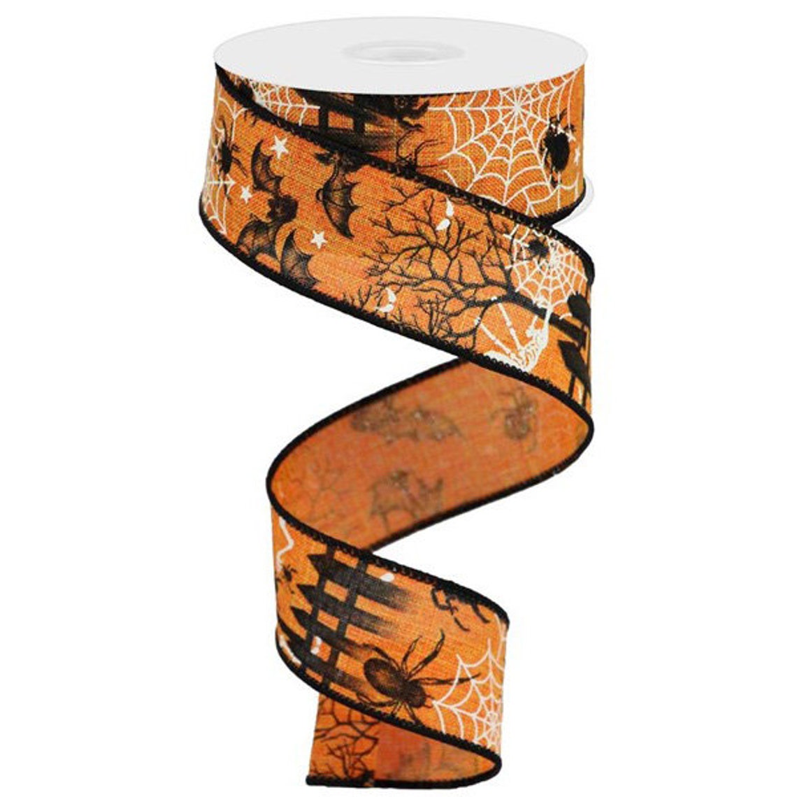 1.5 Scary Halloween Ribbon RGA180920 Wired Canvas - Etsy