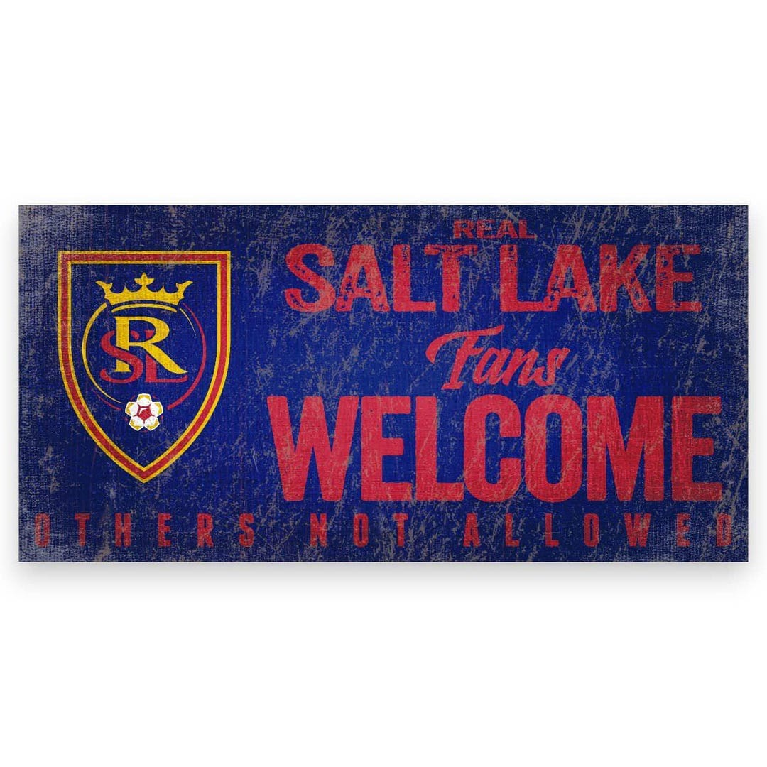 Real Salt Lake Fans Welcome Sign - Officially Licensed Product W ...