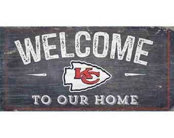 Kc Chiefs Welcome Sign - Etsy