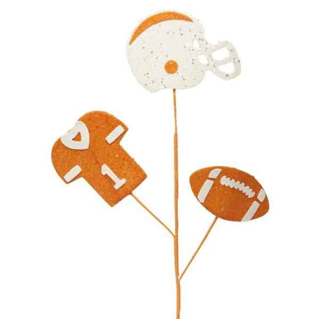 24 Orange White Football Pick MZ186154 - Etsy