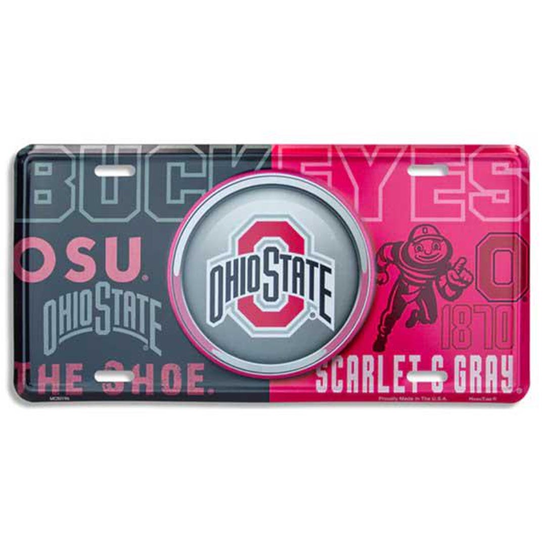 Ohio State Bullseye License Plate Officially Licensed Product W ...