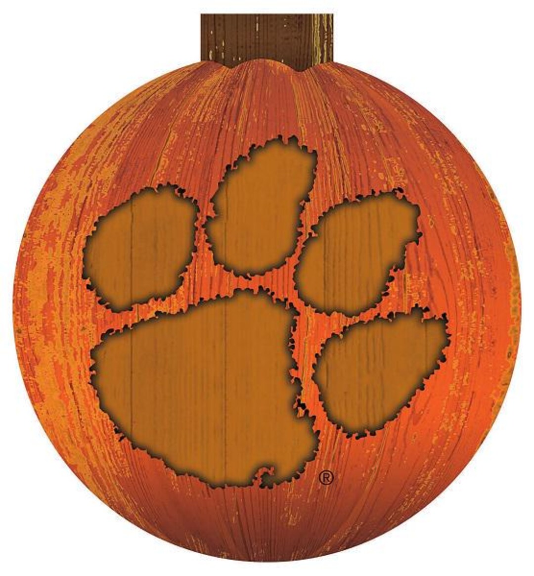 Clemson Pumpkin Sign - Officially Licensed Product W/hologram - Etsy