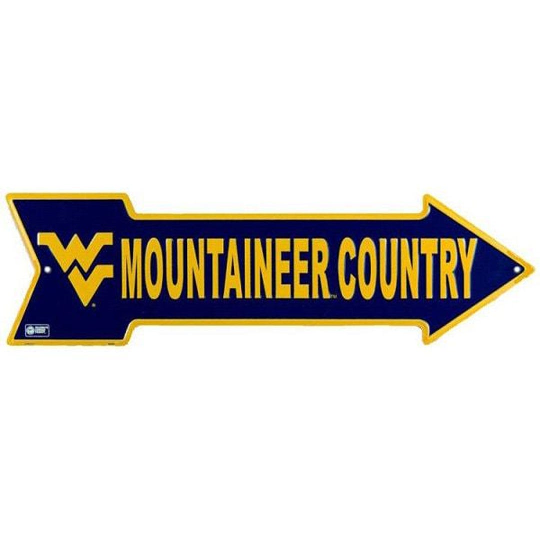 WVU Sign Arrow Officially Licensed Product W/hologram - Etsy