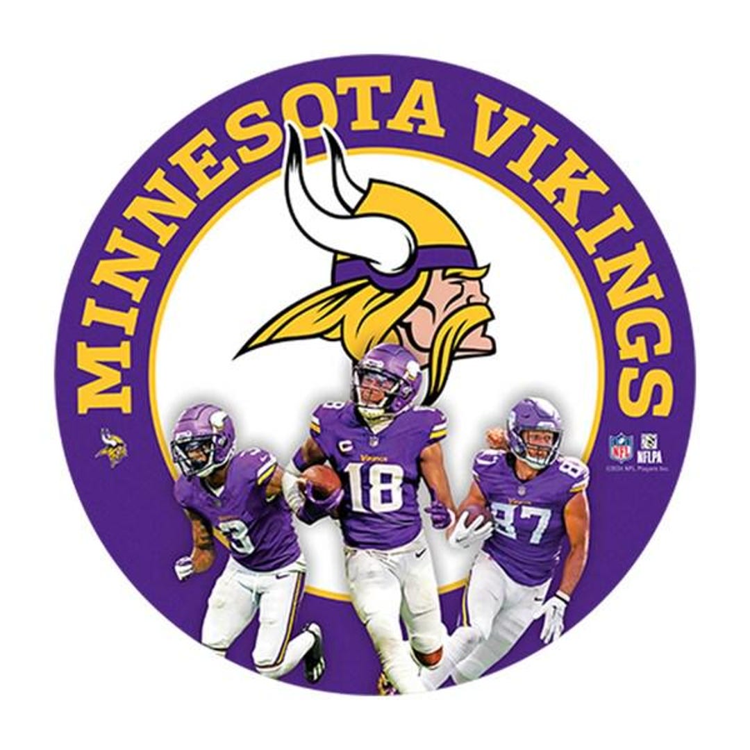 Minnesota Vikings Sign Officially Licensed Product W/hologram - Etsy