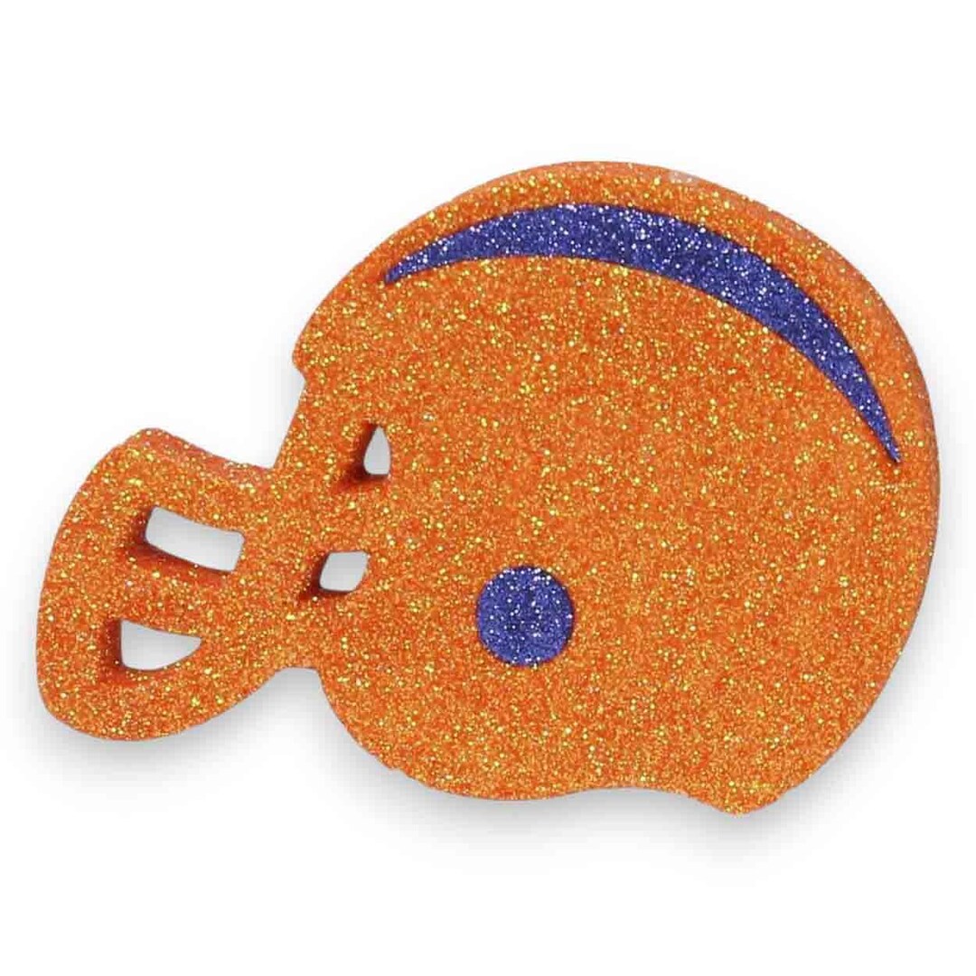 Orange Blue Flat Football Helmet Ornament MD0274E9 - Etsy