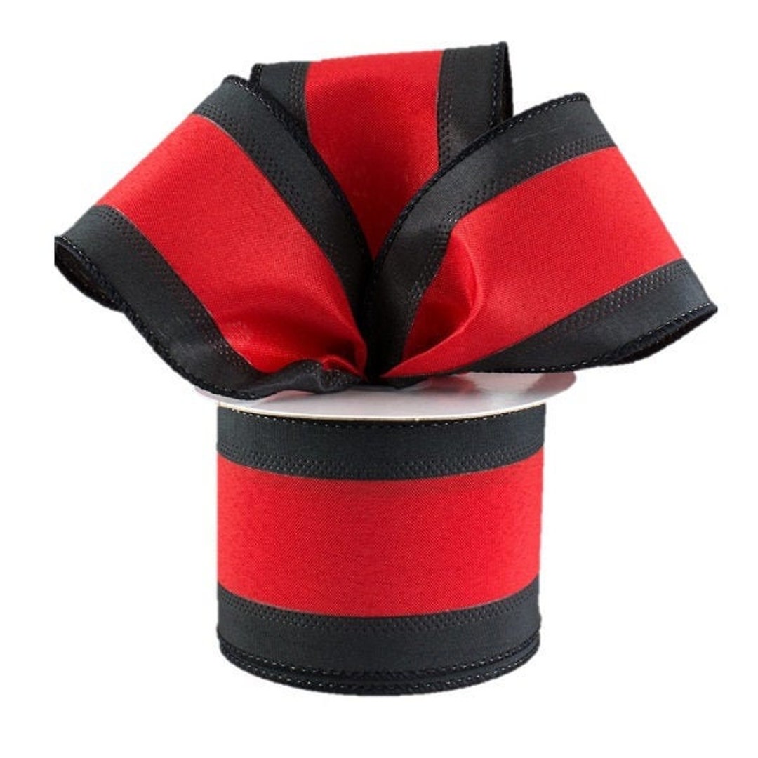 2.5 Thin Red Line Ribbon RN5272CM, Wired, 10yds, Poly - Etsy