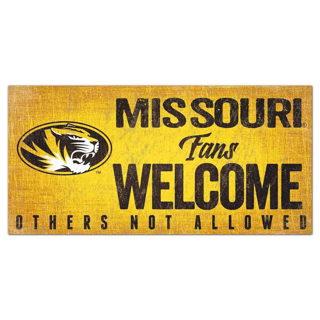 Missouri Tigers Fans Welcome Sign - Officially Licensed Product W ...