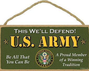 Us Army Wood Sign - Etsy