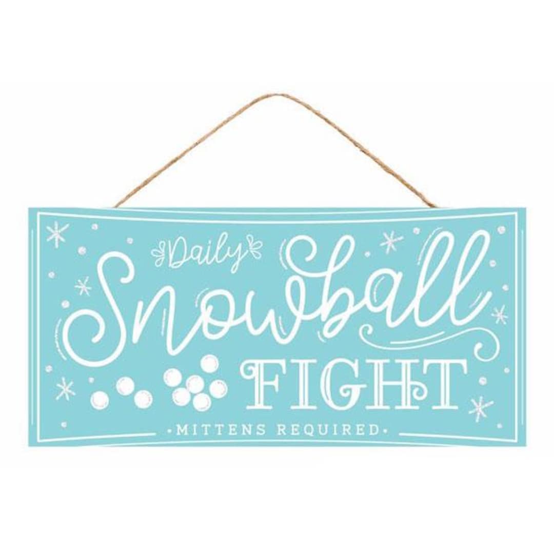 Snowball Fight Sign AP787060 - Etsy
