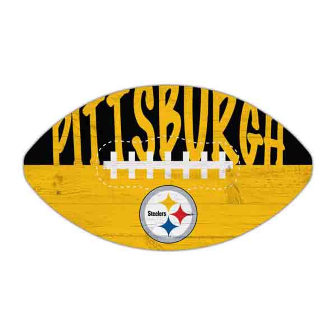 Steelers Wood Football Sign Officially Licensed Product W/hologram - Etsy