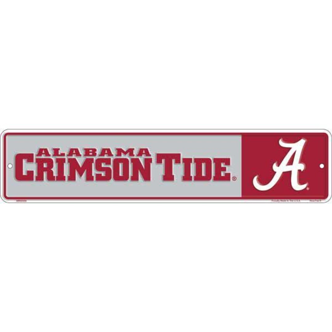 Alabama Sign Rectangle Metal Officially Licensed Product W/hologram - Etsy