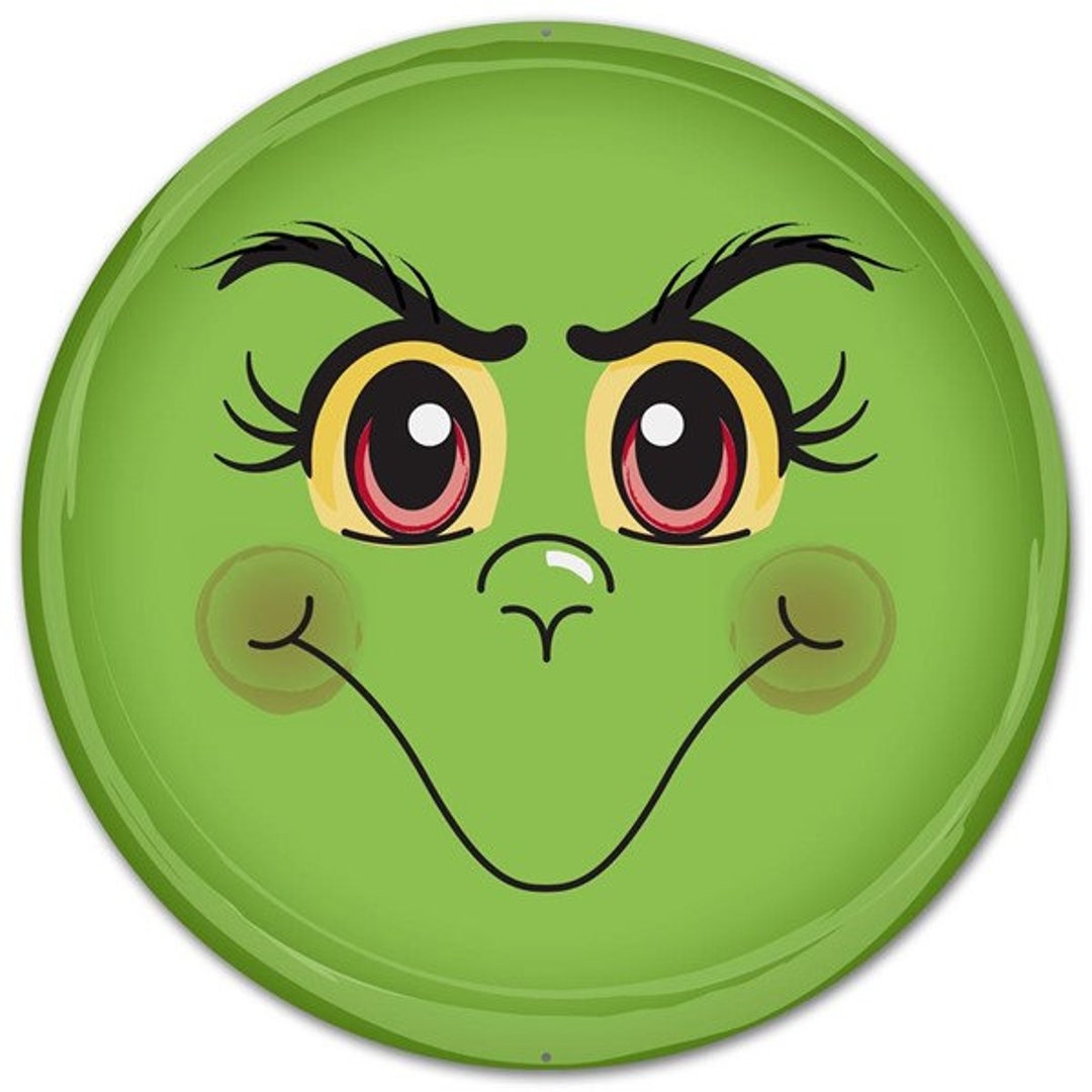 12 Green Monster Face Sign MD0352 - Etsy