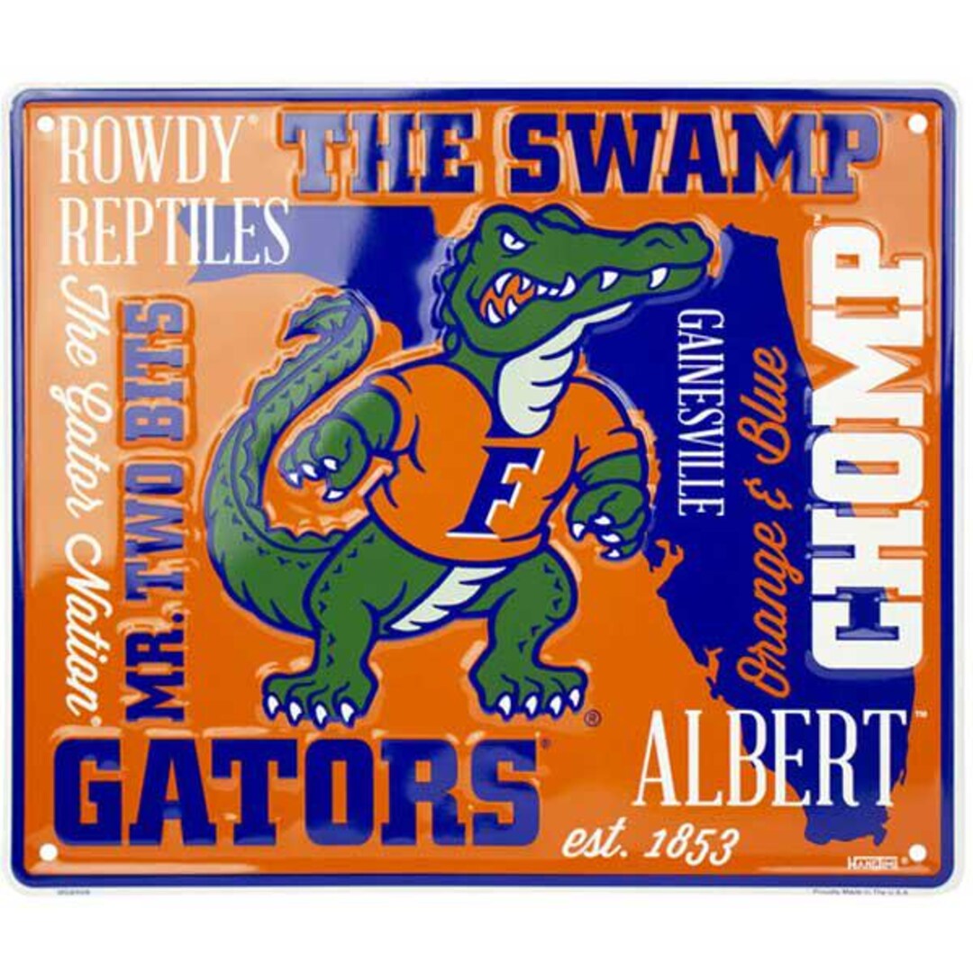 Florida Gators Swamp Metal Sign Officially Licensed Product W/hologram ...
