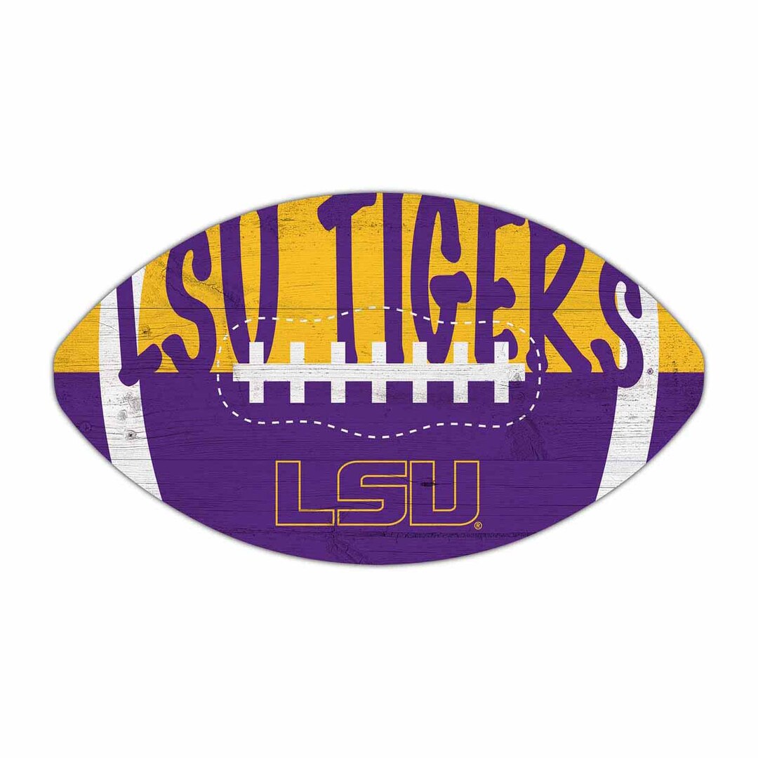 LSU Sign - Color Football - Officially Licensed Product W/hologram - Etsy