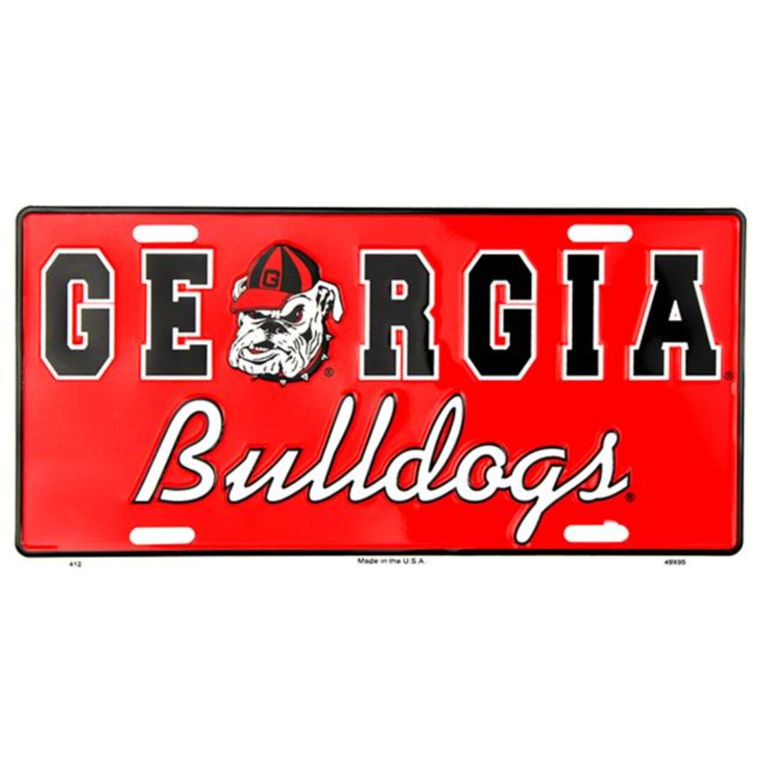 Georgia Bulldogs License Plate - Officially Licensed Product W/hologram ...