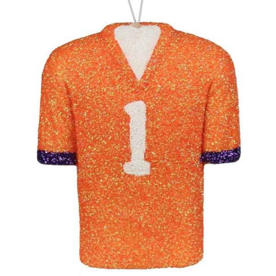 Orange Purple Football Jersey Ornament MS1194F8 3D - Etsy