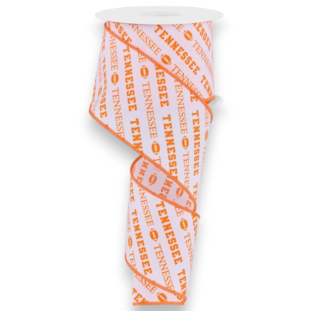 2.5" Tennessee Ribbon - Diagonal Text - 10 Yards RGF1128 - Wired - Etsy