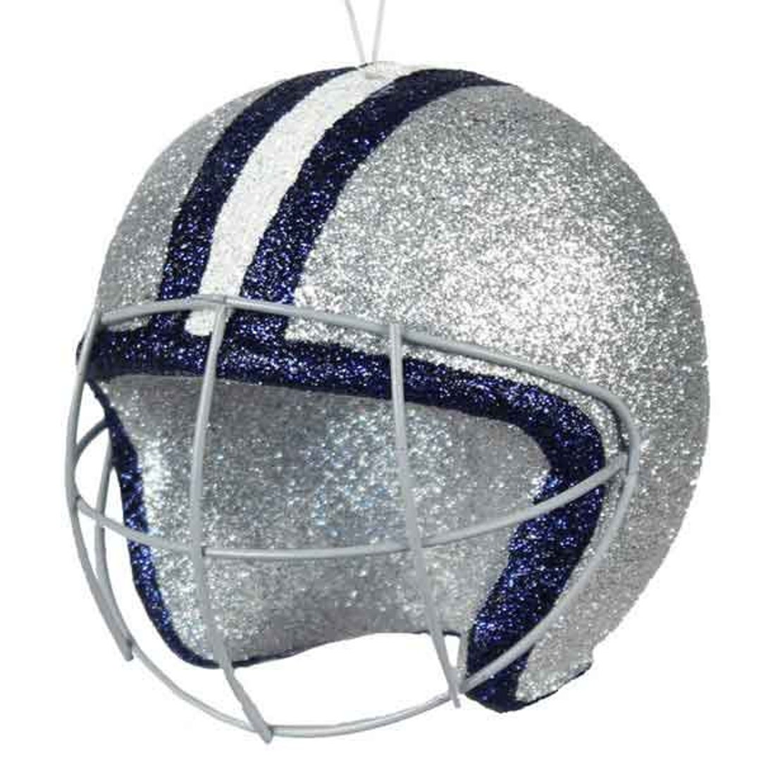 Navy Silver Football Helmet Ornament MS1181N6 3D - Etsy