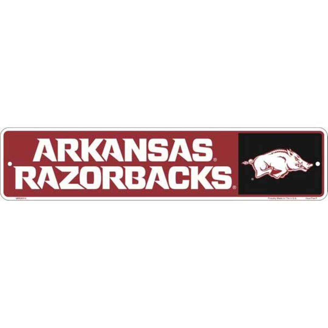 Arkansas Razorbacks Rectangle Metal Sign Officially Licensed Product W ...