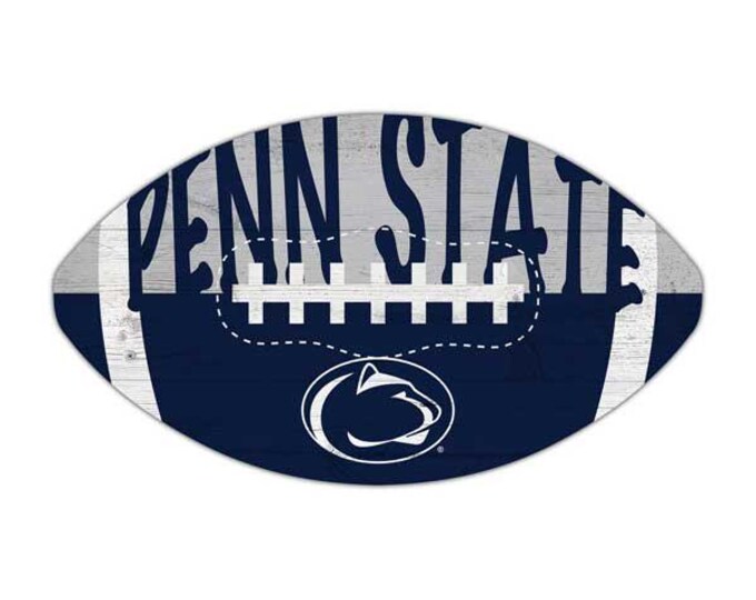 Penn State Wood Football Sign Officially Licensed Product W/hologram - Etsy