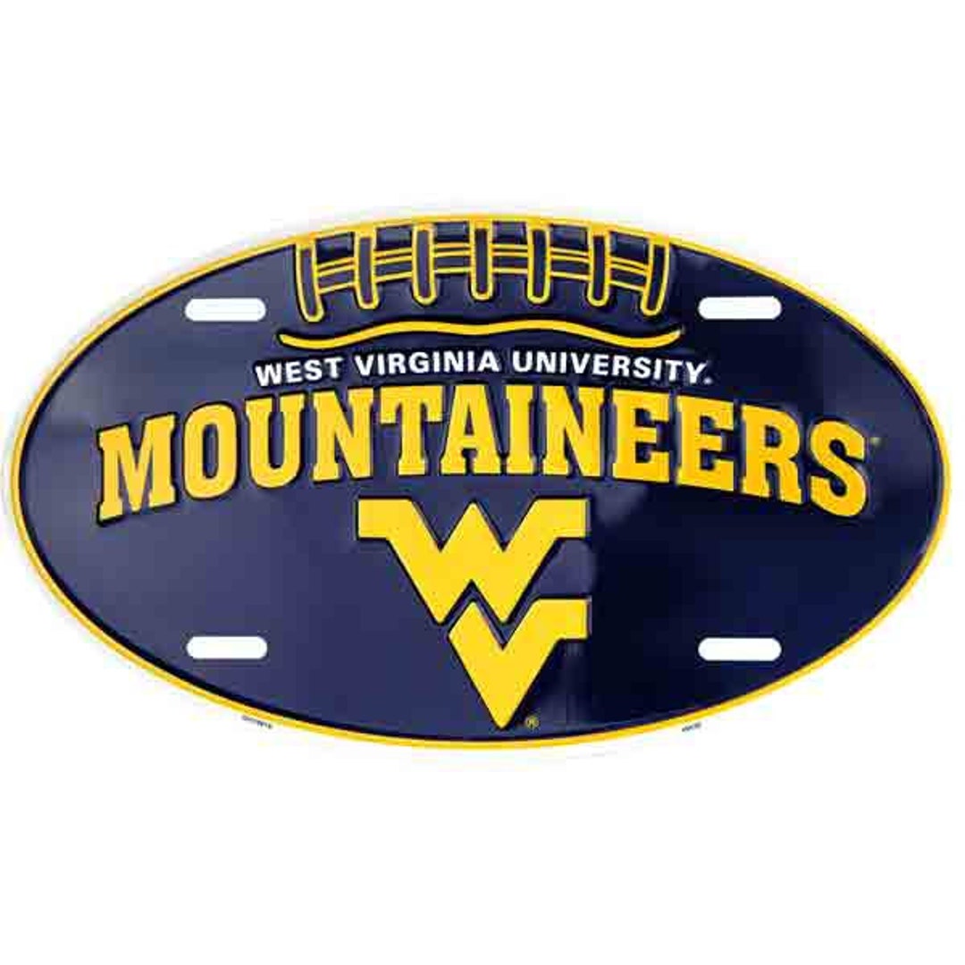 WVU Oval License Plate Officially Licensed Product W/hologram - Etsy