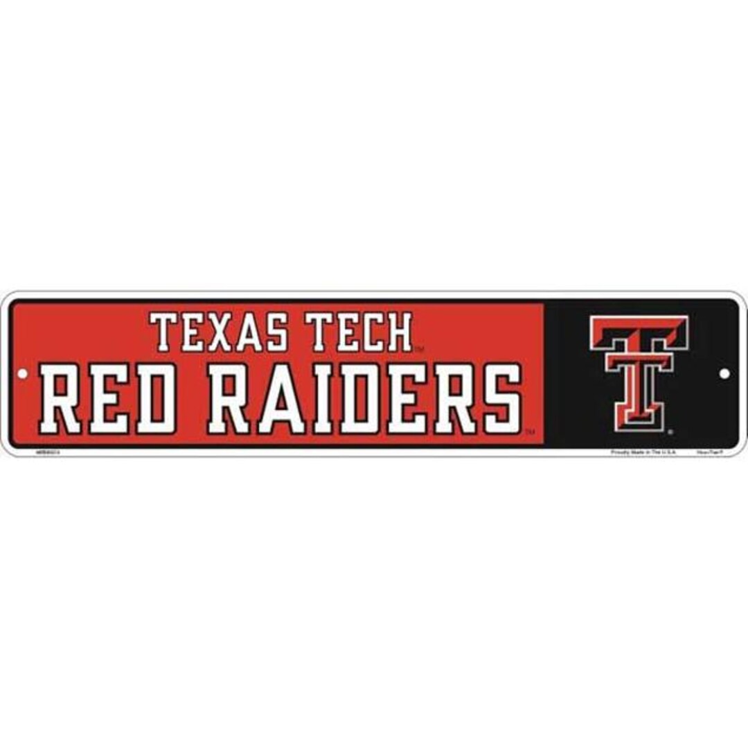 Texas Tech Sign - Rectangle Metal - Officially Licensed Product W ...