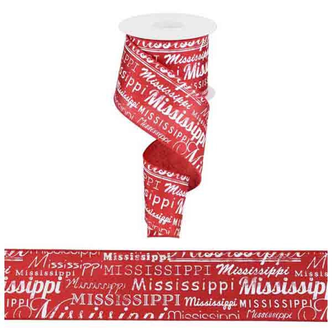 2.5x10yds Ole Miss Ribbon RG196327 - Etsy