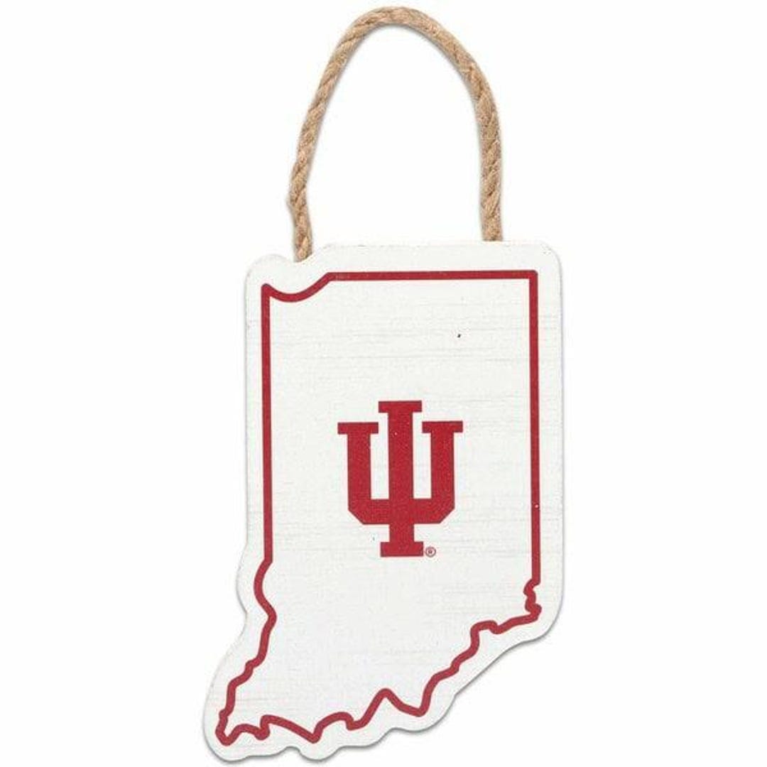 Indiana Hoosiers State Ornament - Logo - Officially Licensed Product W ...