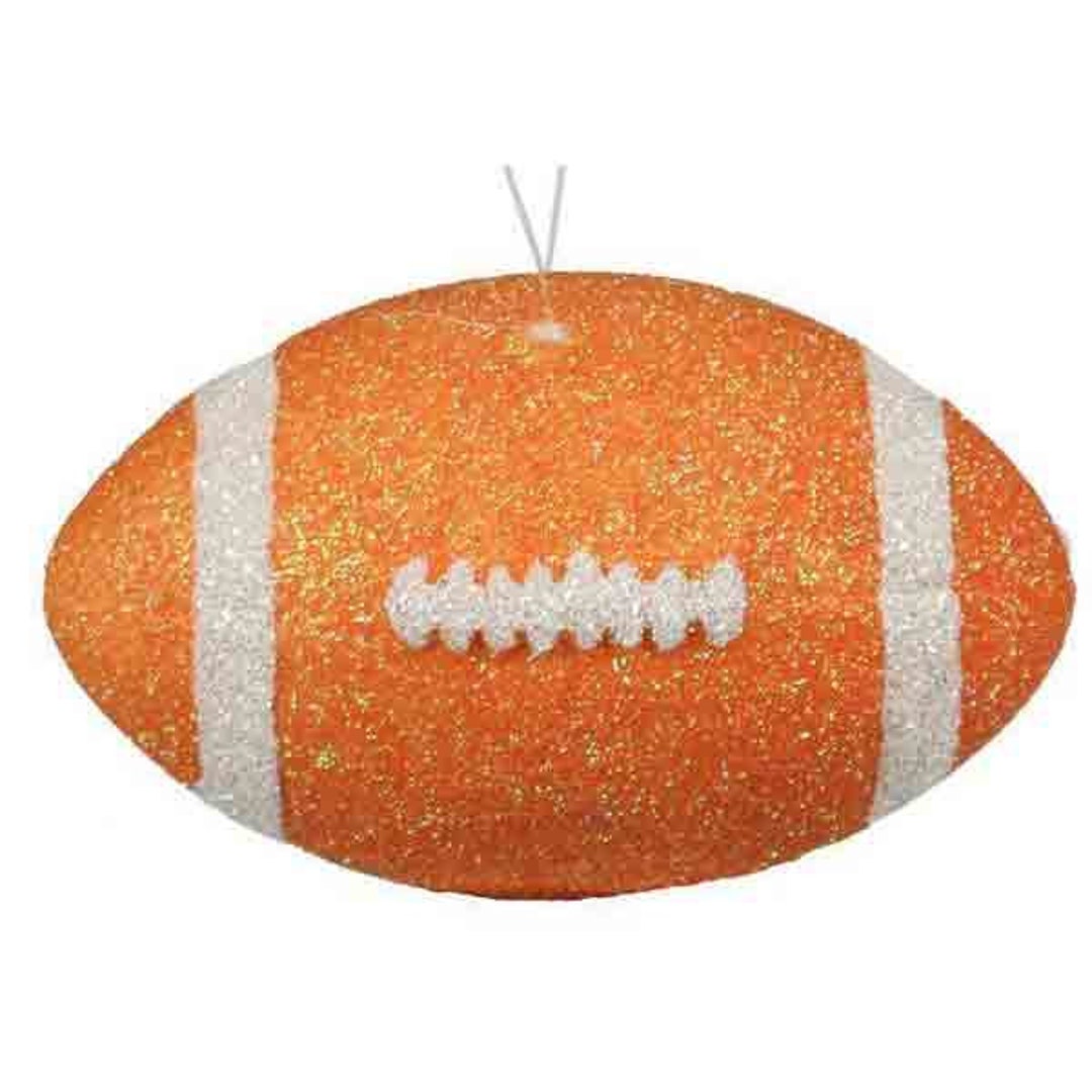 Orange White Football Ornament MS1200E6 - Etsy