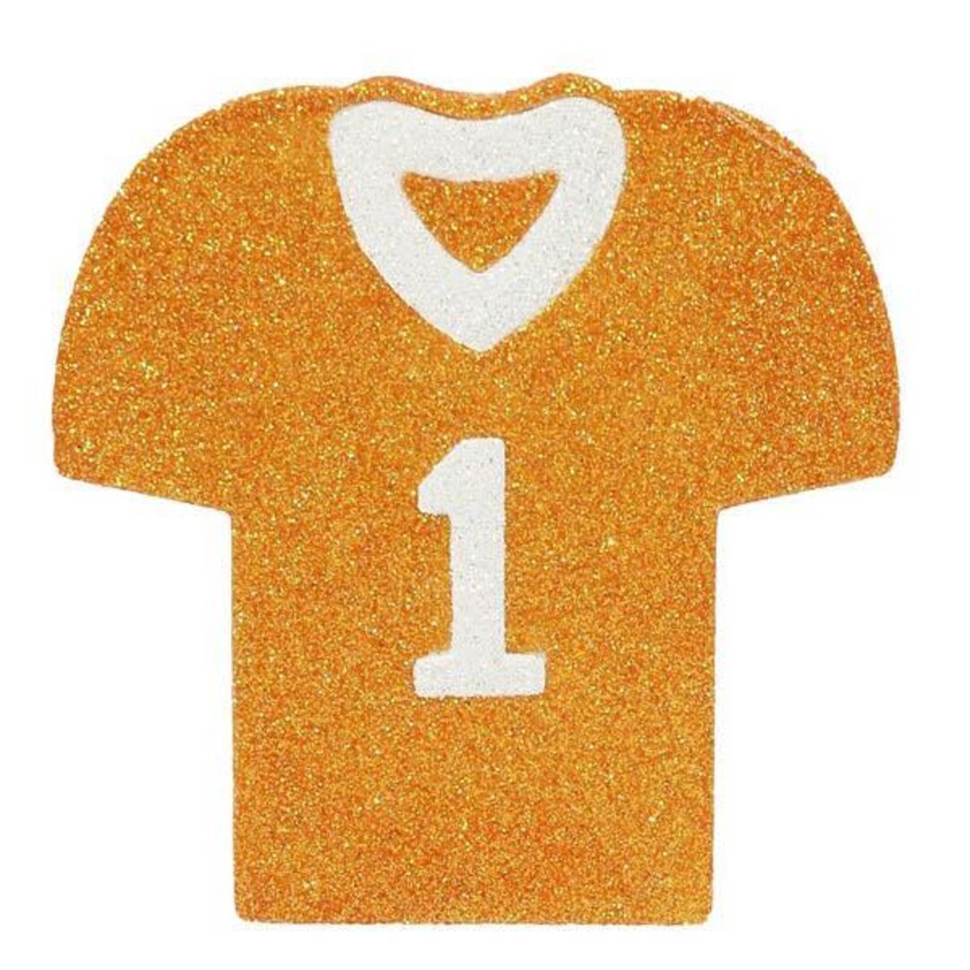Orange White Football Ornament - Flat Jersey MD0277E6 - Etsy