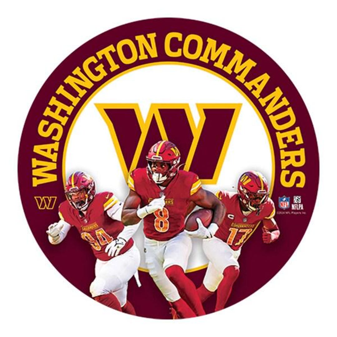 Washington Commanders Sign Officially Licensed Product W/hologram - Etsy