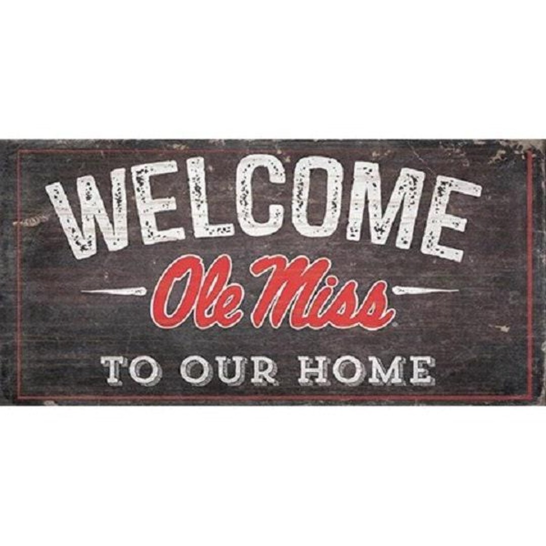 Ole Miss Sign - Welcome - Officially Licensed Product W/hologram - Etsy