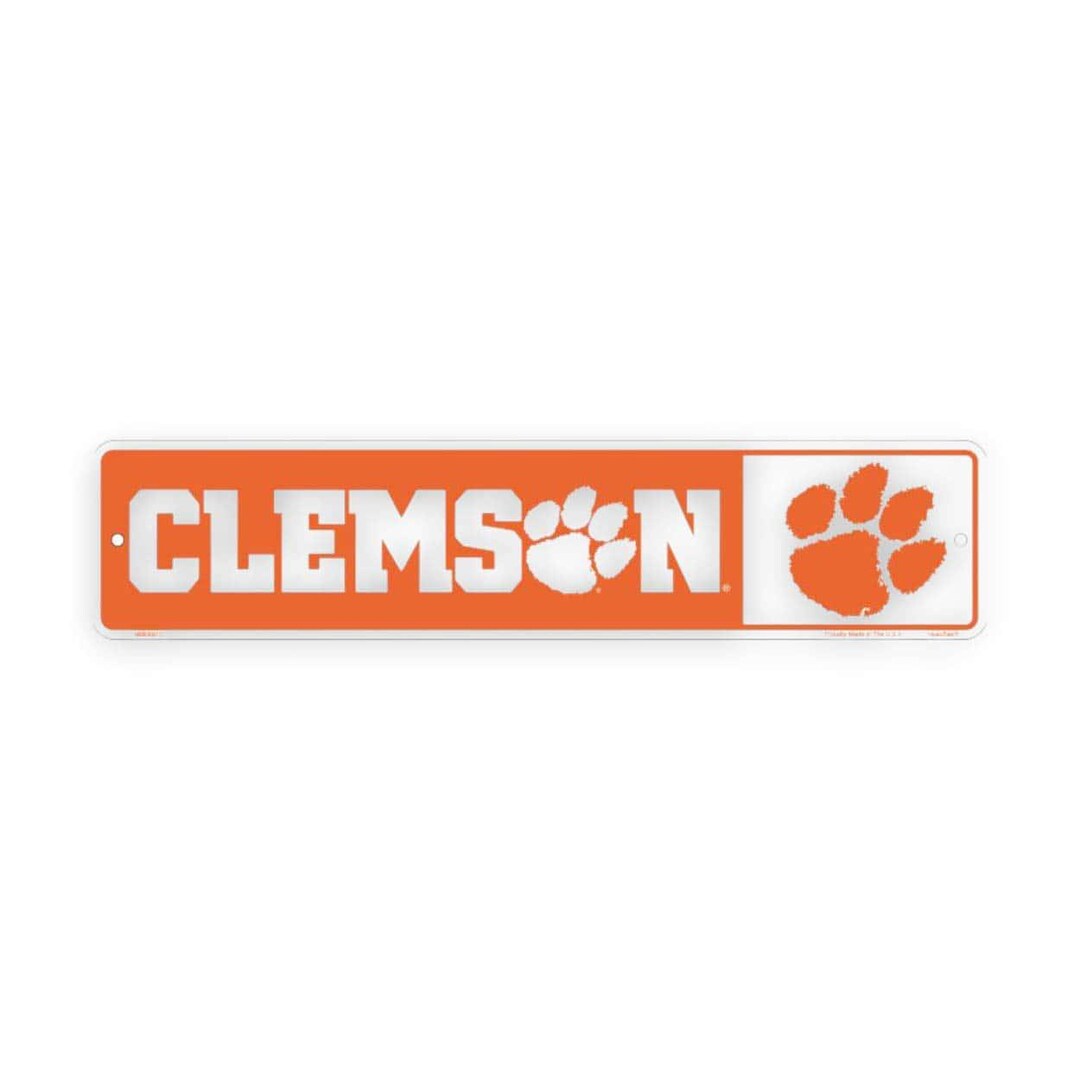 Clemson Rectangle Sign Metal - Officially Licensed Product W/hologram ...